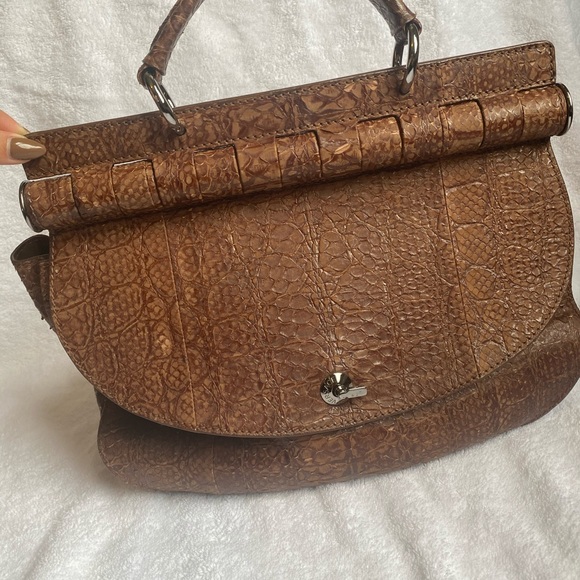 Versace | Accessories | Rare Gorgeous Versace Python Purse | Poshmark